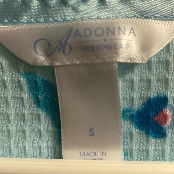 Adonna | Intimates & Sleepwear | Vintage Adonna Blue Floral Nightgown ...